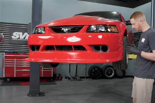 2000 Mustang Cobra R Splitter Support Brace Install