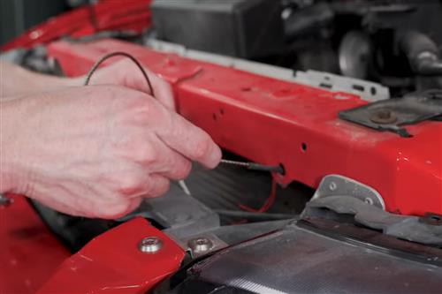 2000 Mustang Cobra R Splitter Support Brace Install