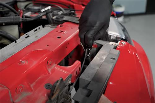 2000 Mustang Cobra R Splitter Support Brace Install